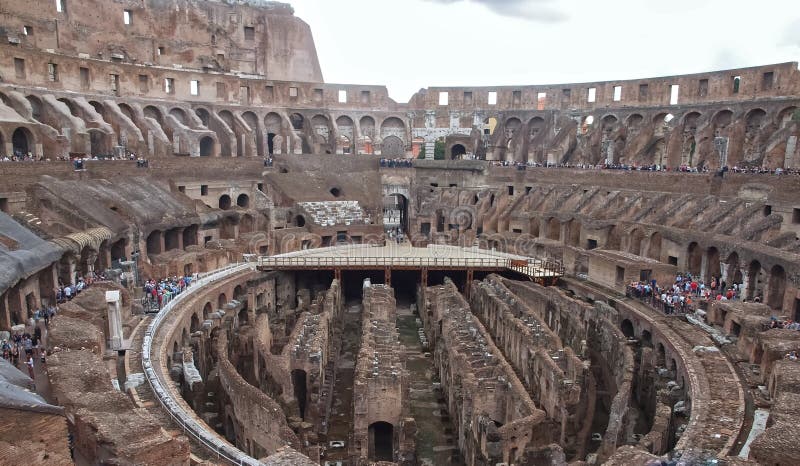 Inside Famous Colosseum in Rome in Italy Editorial Photo - Image of ...