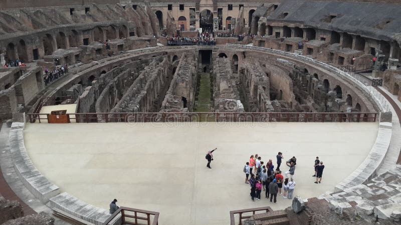 Inside of famous Colosseum editorial photo. Image of culture - 77455841