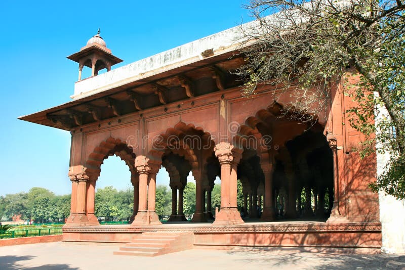 Inside of Famous Delhi Red Fort Stock Photo - Image of brick, bastion ...