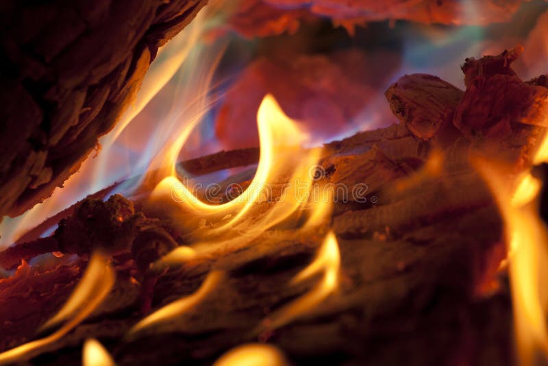 Inside the fire stock photo. Image of close, night, embers - 32158058