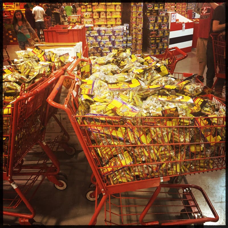 Inside fireworks store editorial photo. Image of sale - 74003316