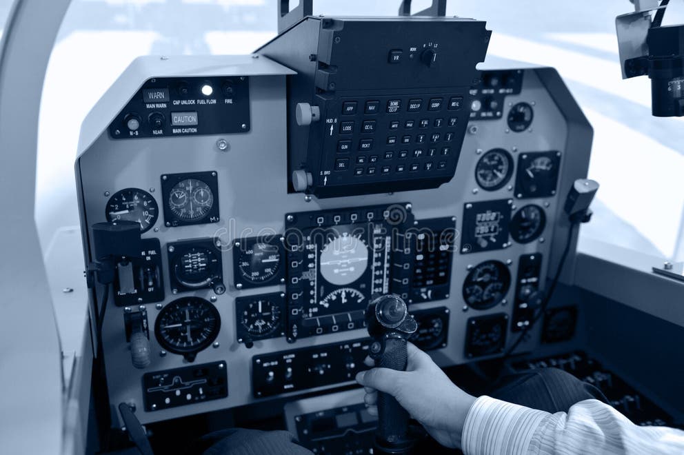 Inside the flight deck stock image. Image of cockpit - 22479493
