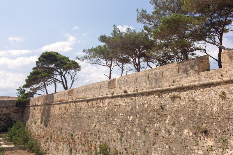 Inside the Fortress Protection Stock Image - Image of place, military ...