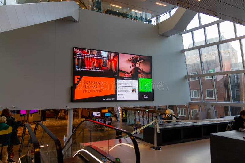 Inside the Forum Building in Groningen Editorial Stock Photo - Image of ...