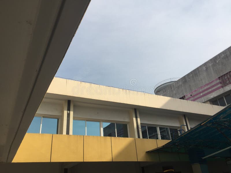 Courtyard stock photo. Image of apartment, roof, window - 107608246