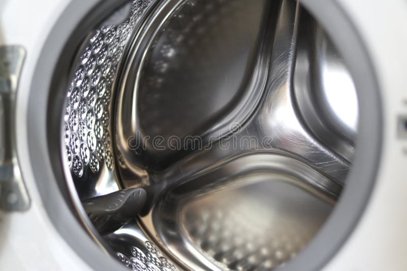 The Inside of the Front Load Washing Machine is a Stainless Steel ...