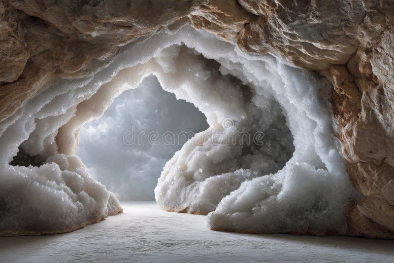 Inside a Geode Cave, Revealing Stunning Crystalline Formations and the ...