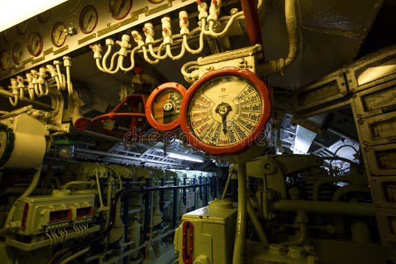 Inside a German submarine stock photo. Image of laboe - 258550046