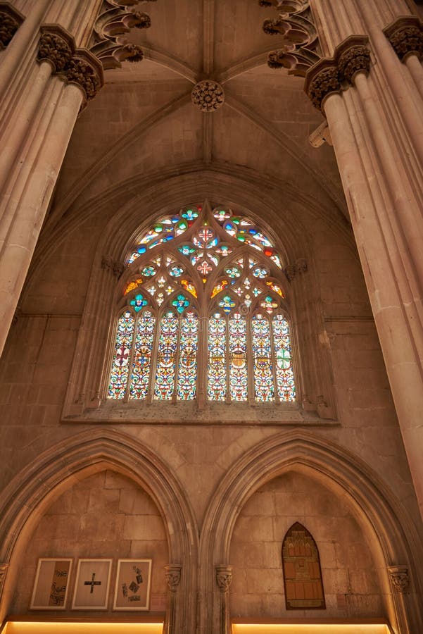 Inner Architecture of the Gothic Monastery of Batalha in the Center of ...