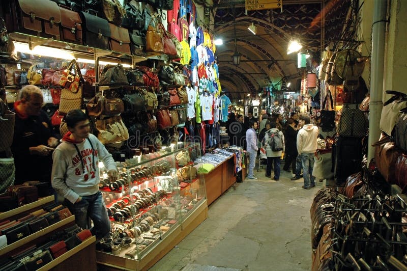 Inside in the Grand Bazaar, Istanbul Editorial Stock Photo - Image of ...
