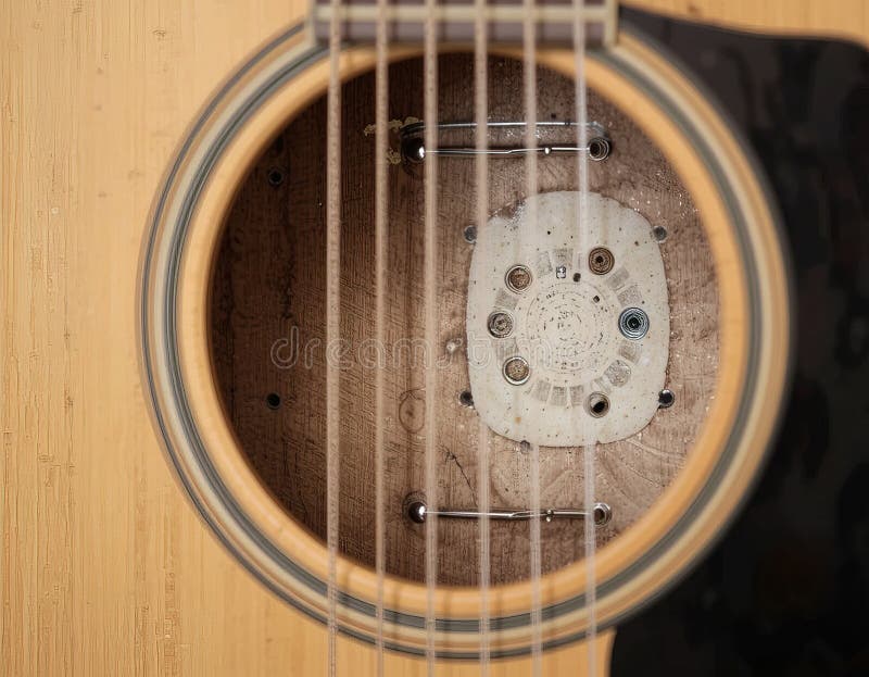 The Inside of a Guitar is Shown with the Strings Removed AI Generated ...