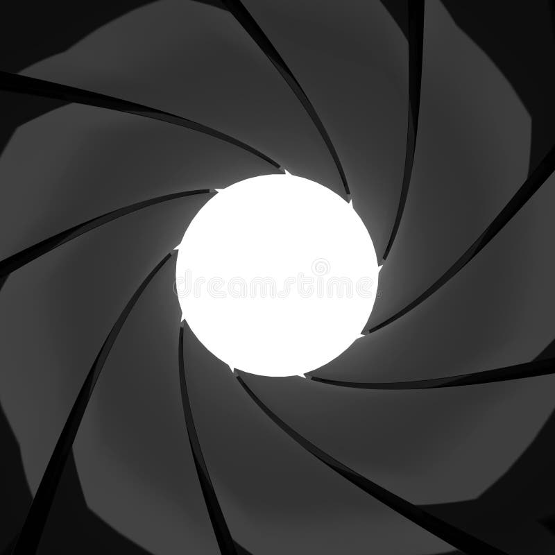 Inside gun barrel effect stock illustration. Illustration of shiny ...