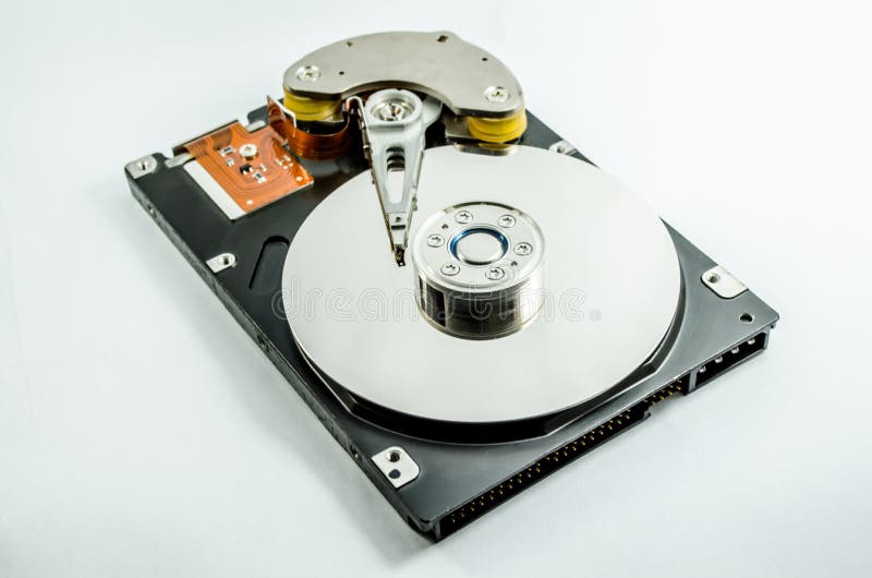 Inside Hard Disk stock photo. Image of hard, plat, reader - 27277230
