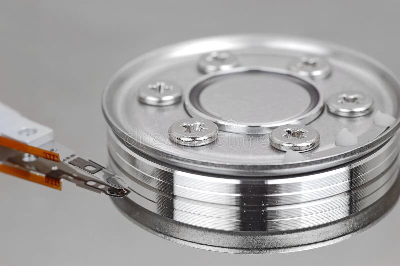 Inside hard disk drive stock image. Image of server, object - 24051689