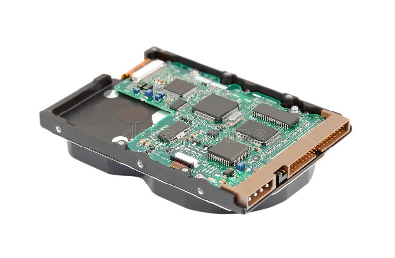 Inside hard disk drive stock image. Image of device, circuit - 28129477