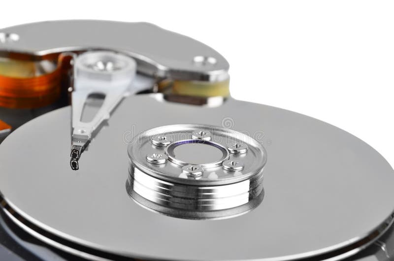 Inside hard disk drive stock image. Image of harddrive - 34999859