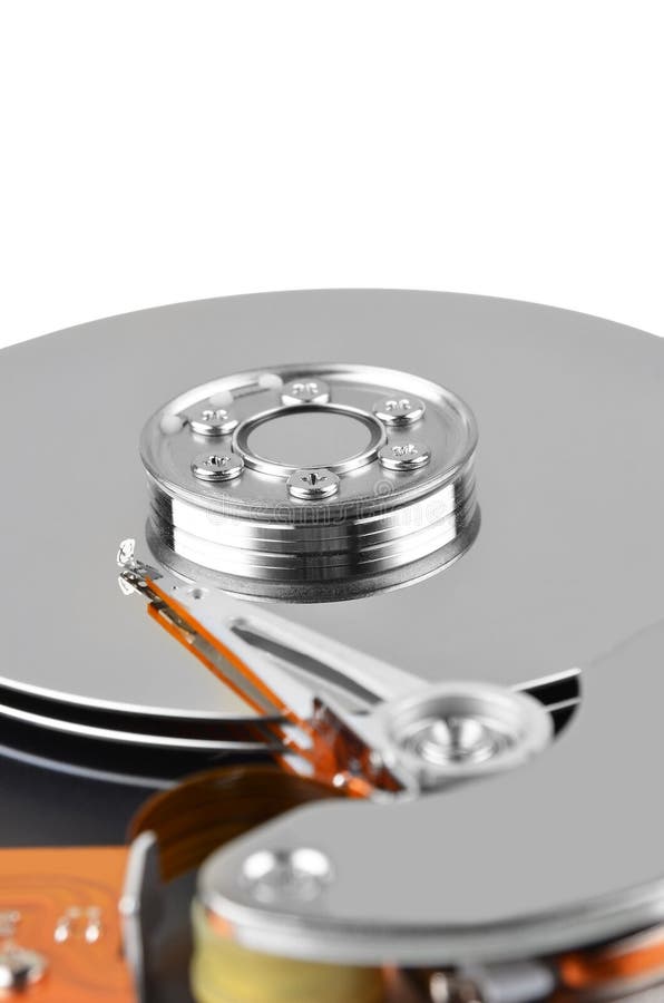 Inside hard disk drive stock image. Image of server, computer - 73751663