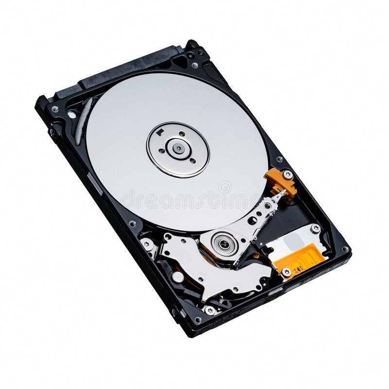 Inside of Hard Disk Hdd Isolate Stock Photo - Image of isolated ...
