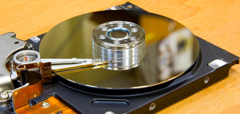 Inside hard drive stock photo. Image of computing, computer - 6426364