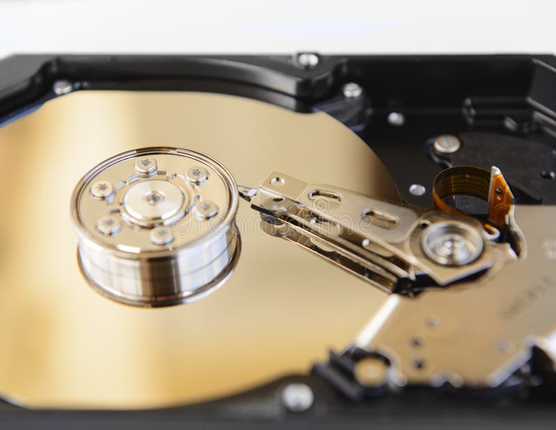 Inside of hard drive stock photo. Image of confidential - 46913470