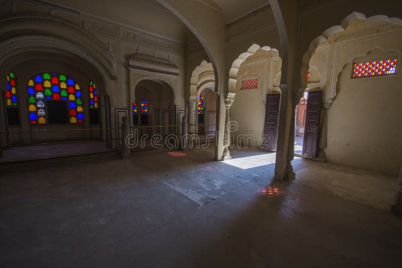 Inside at Hawa Mahal Jaipur Rajasthan India Stock Photo - Image of hawa ...
