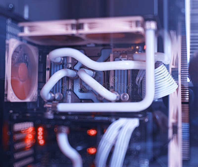 Inside High Performance Workstation Background Stock Photo - Image of ...