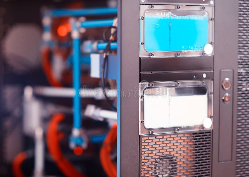 Inside High Performance Workstation Computer Background Stock Image ...