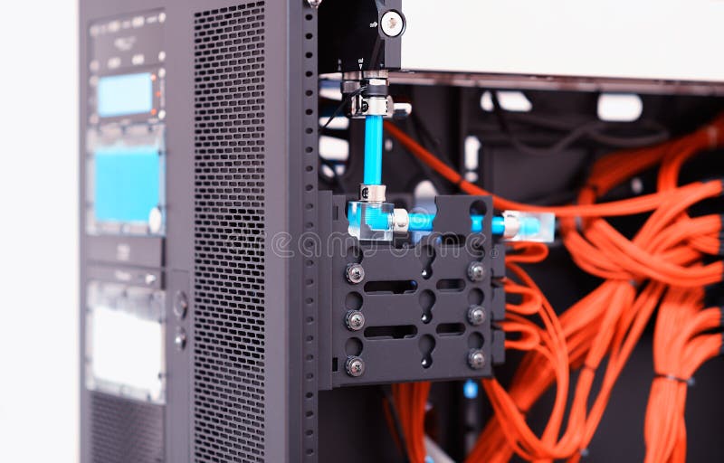 Inside High Performance Workstation Computer Background Stock Photo ...