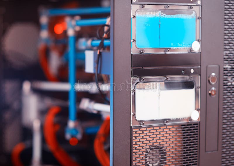 Inside High Performance Workstation Computer Background Stock Photo ...