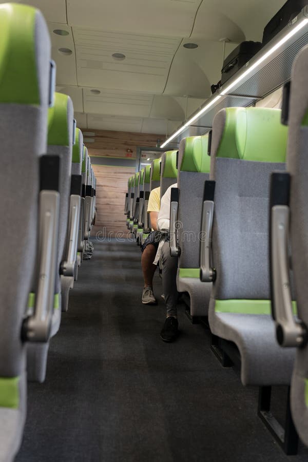 Inside a High-speed Train Compartment. German Railways Stock Image ...