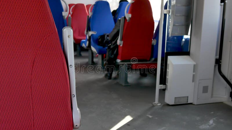 Inside High Speed Train Compartment. an Interior View of Modern High ...