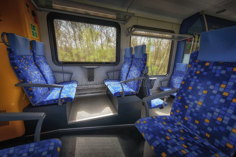 Inside of High Speed Train Compartment Stock Photo - Image of chair ...