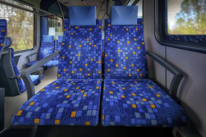 Inside of High Speed Train Compartment Stock Photo - Image of table ...