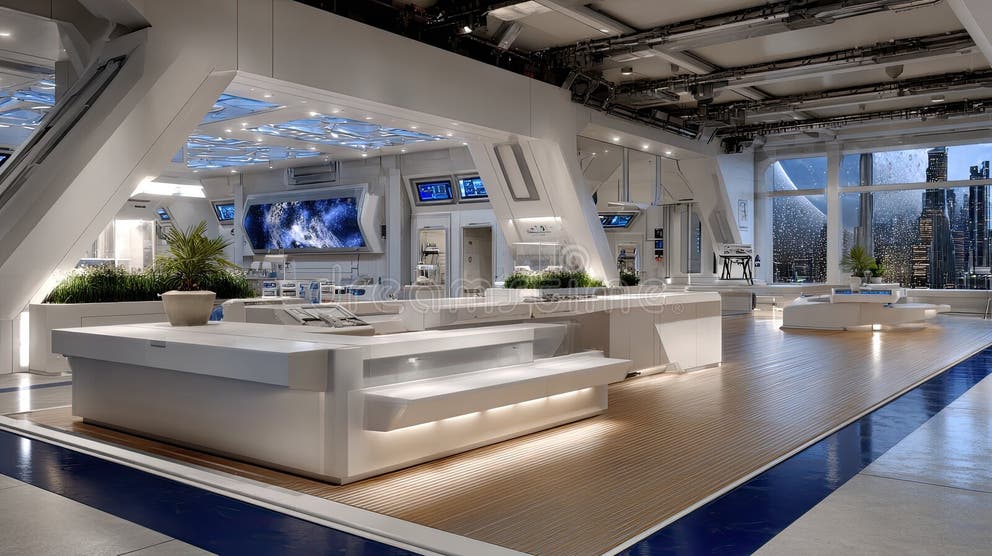 Inside a High-tech Laboratory, Crew Members Perform Experiments Amid ...