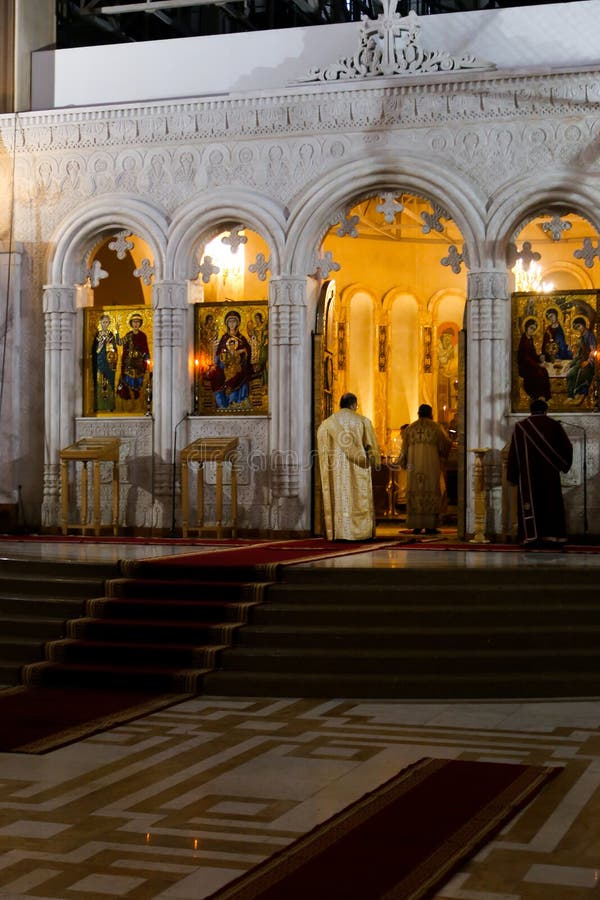 Inside Holy Trinity Cathedral of Tbilisi, Georgia. Editorial Photo ...