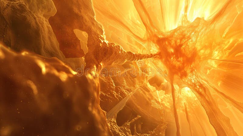 Inside a hot star in space stock image. Image of heat - 308418147