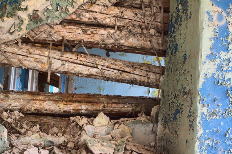 Inside House after Collapse Stock Image - Image of dirt, broken: 80384805