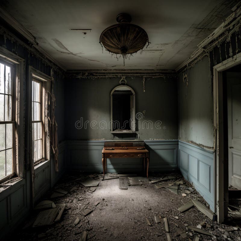 Inside the Abandoned House at Daylight Stock Image - Image of ruins ...