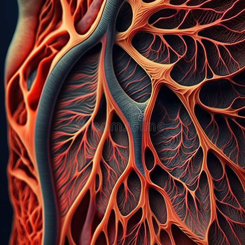 Macro veins tissues stock illustration. Illustration of white - 270291881