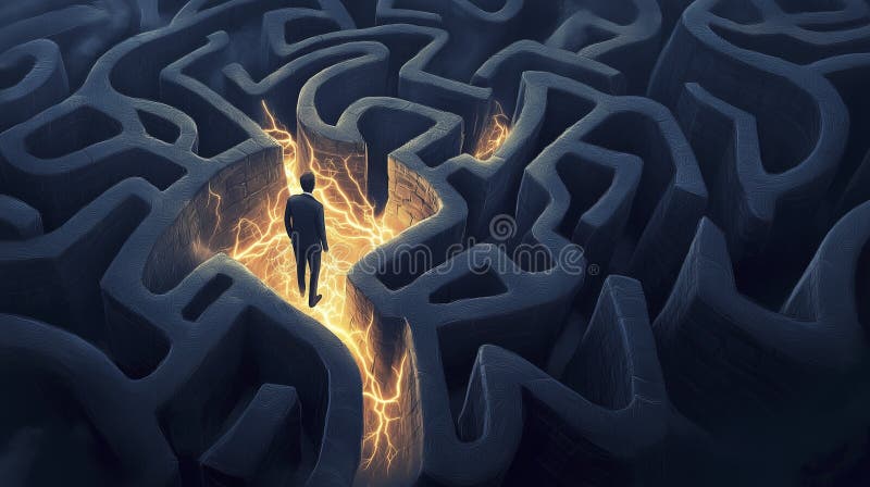 Inside a Human Mind, a Person Trapped in His Own Thoughts. Brain in the ...