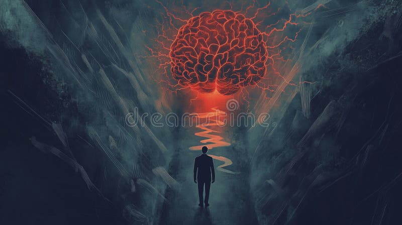 Inside a Human Mind, a Person Trapped in His Own Thoughts. Brain in the ...