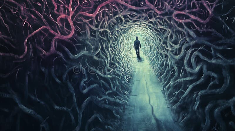 Inside a Human Mind, a Person Trapped in His Own Thoughts. Brain in the ...