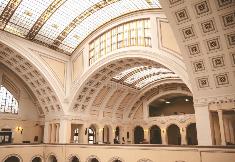 Inside the Impressive Main Building of the University of Debrecen Stock ...