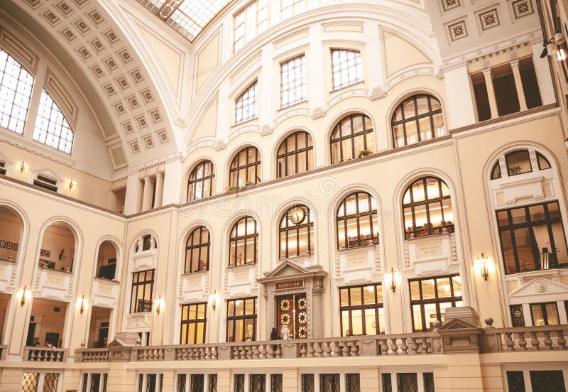 Inside the Impressive Main Building of the University of Debrecen Stock ...