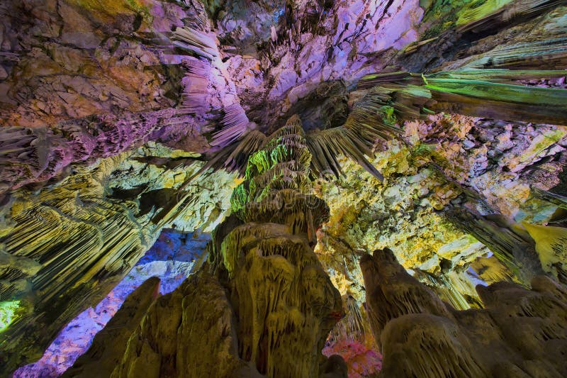 Inside the Impressive St Michael S Cave in Gibraltar Stock Photo ...