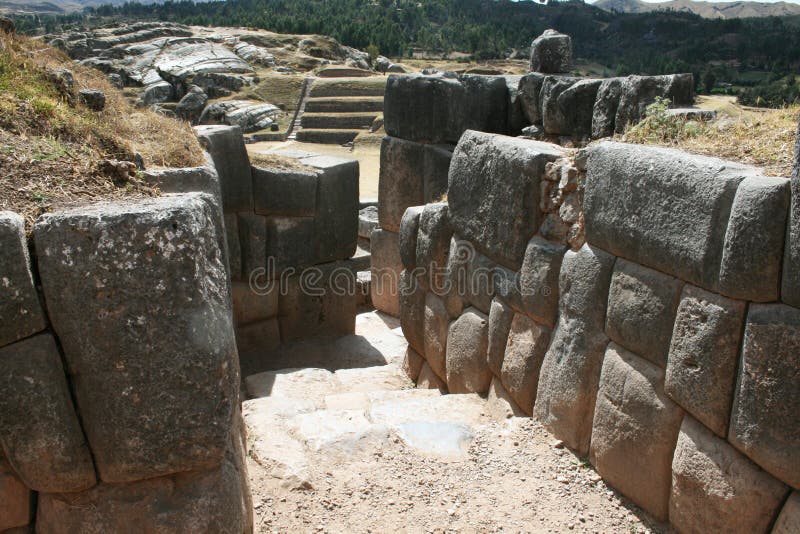 Inside incas fort stock photo. Image of fort, stones - 38382884