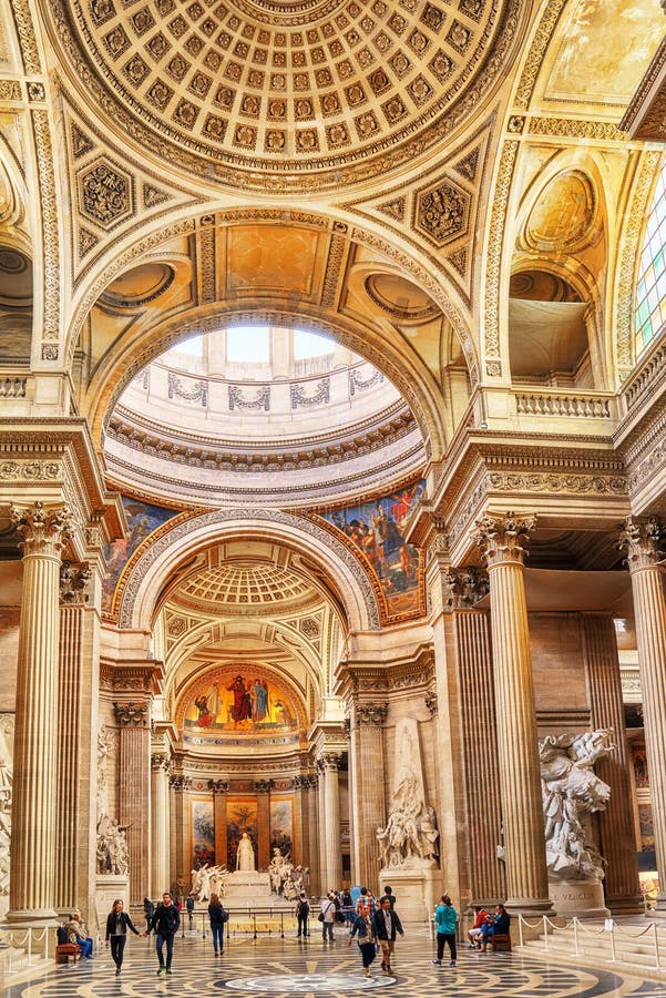 Inside, Interior of - the Pantheon in Paris. Editorial Photo - Image of ...