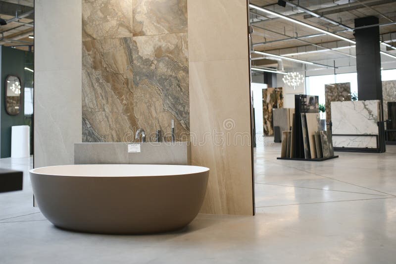 Inside Interior in Shop Showroom of Elite Plumbing Stock Image - Image ...