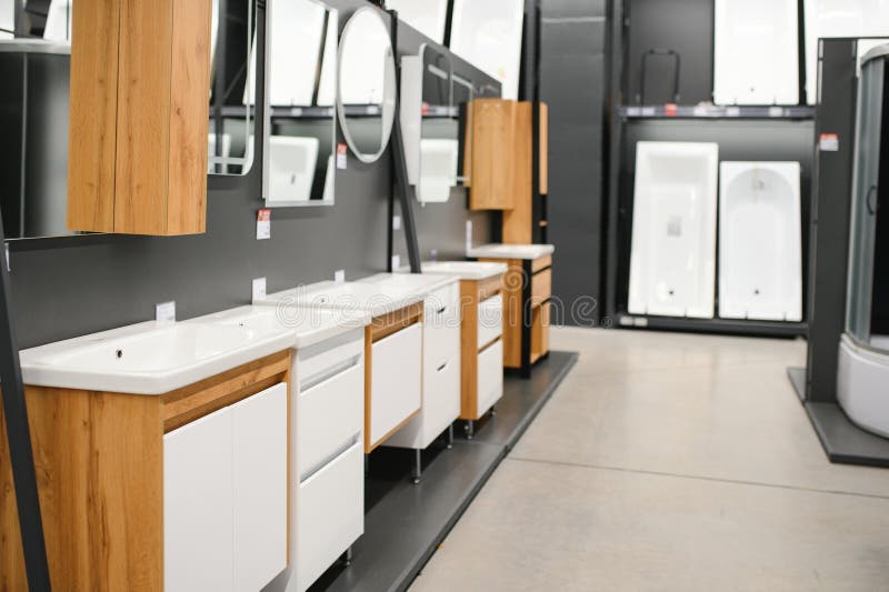 Inside Interior in Shop Showroom of Elite Plumbing Stock Image - Image ...