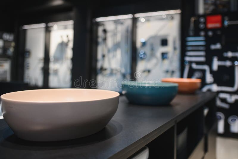 Inside Interior in Shop Showroom of Elite Plumbing Stock Image - Image ...